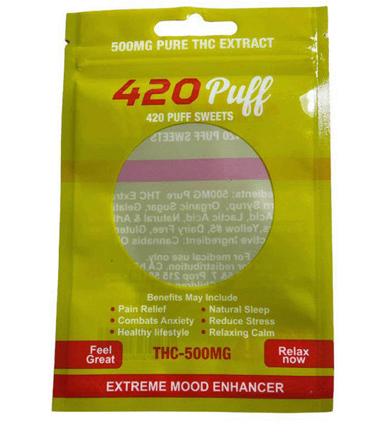 420 Puff Gummies 500mg THC Flavors - reupdeliver.com